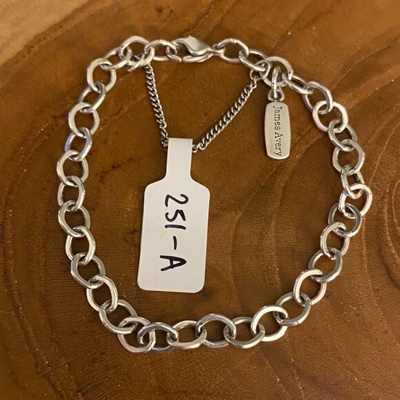 James Avery | Jewelry | James Avery Forged Link Charm Bracelet Size Sm ...